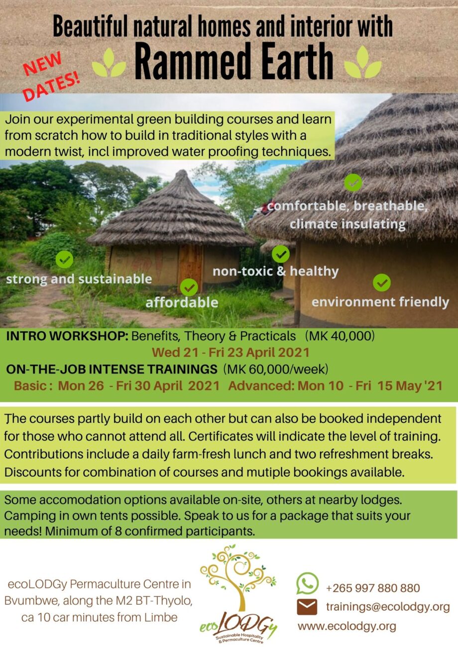 "Let's Build Natural!" Series: Lime Stabilized Rammed Earth Houses ...